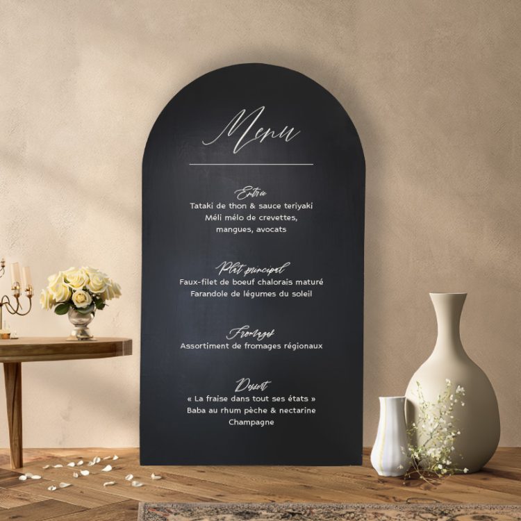 Stickers Menu - Backdrop grand 2m - Locadeco