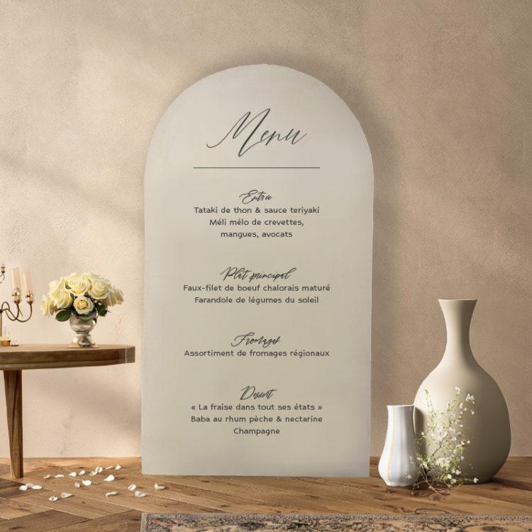 Stickers Menu - Backdrop grand 2m - Locadeco