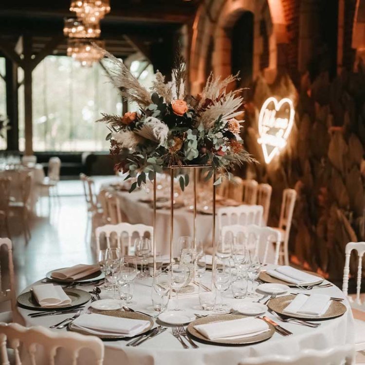 Centre de table mariage chic - LOCADECO à Lille